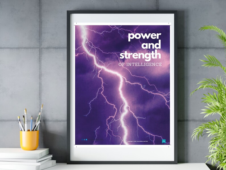Printable Wall Art-power and Strength Inspirational Poster Classroom ...
