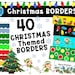 Christmas Borders Bulletin Board Borders Printable Set - Etsy