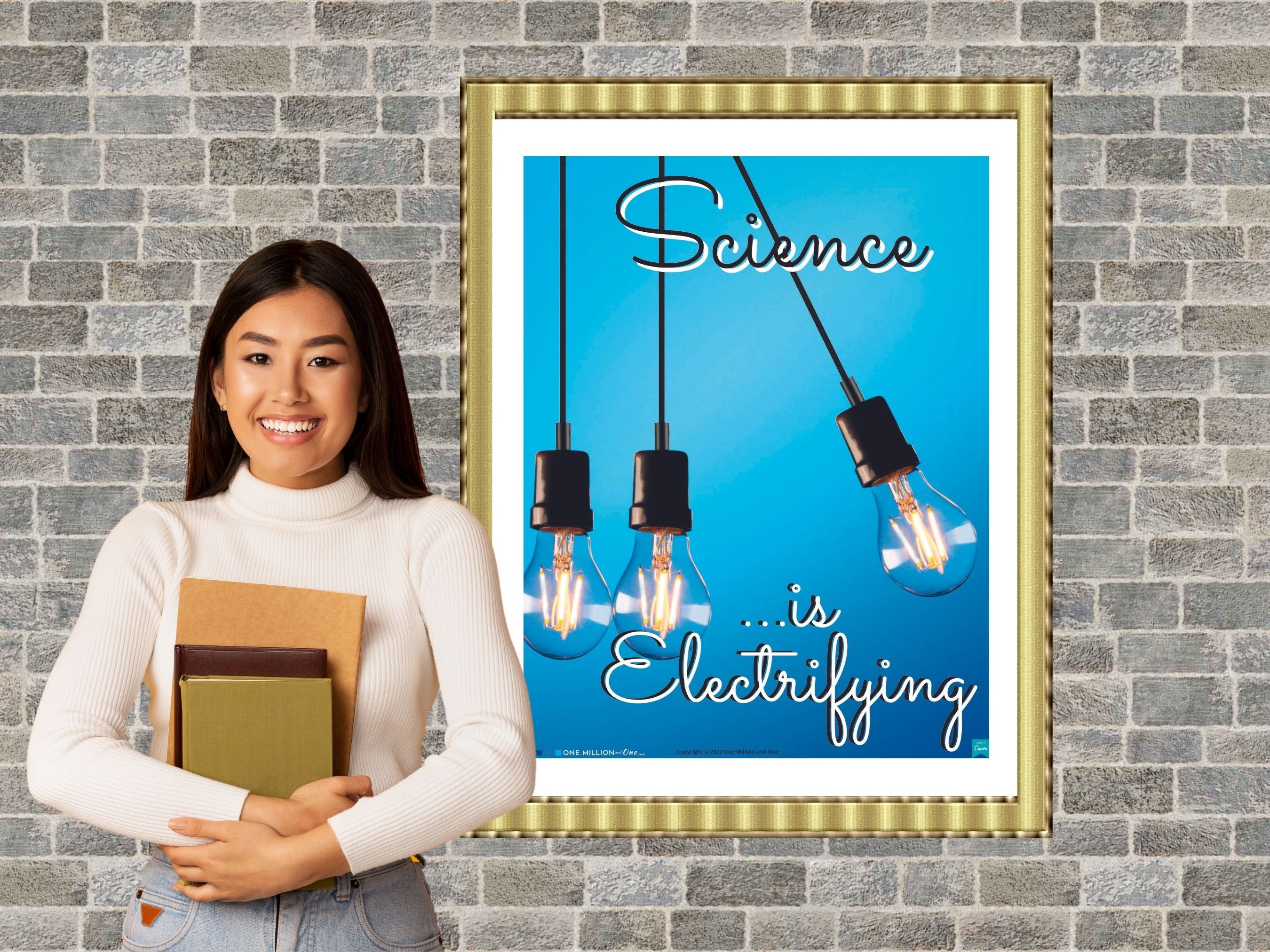 Printable Wall Art-science is Electrifying-inspirational Poster ...