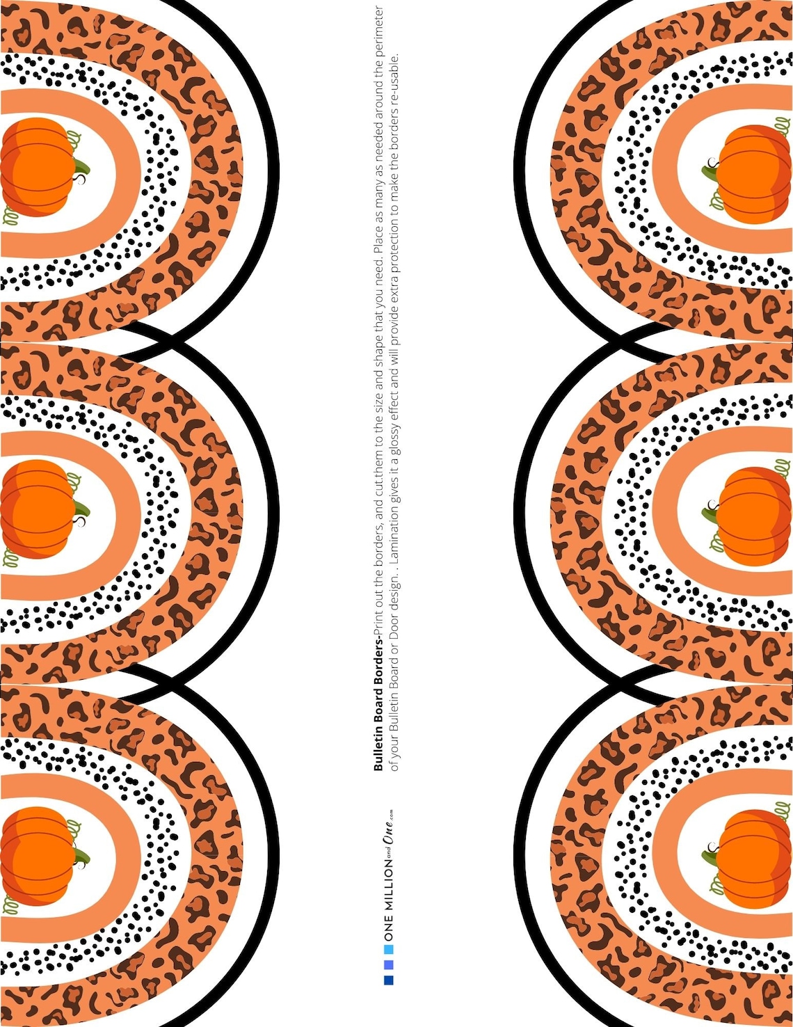 FALL BORDERS Bulletin Board Borders Printable Set 50 - Etsy