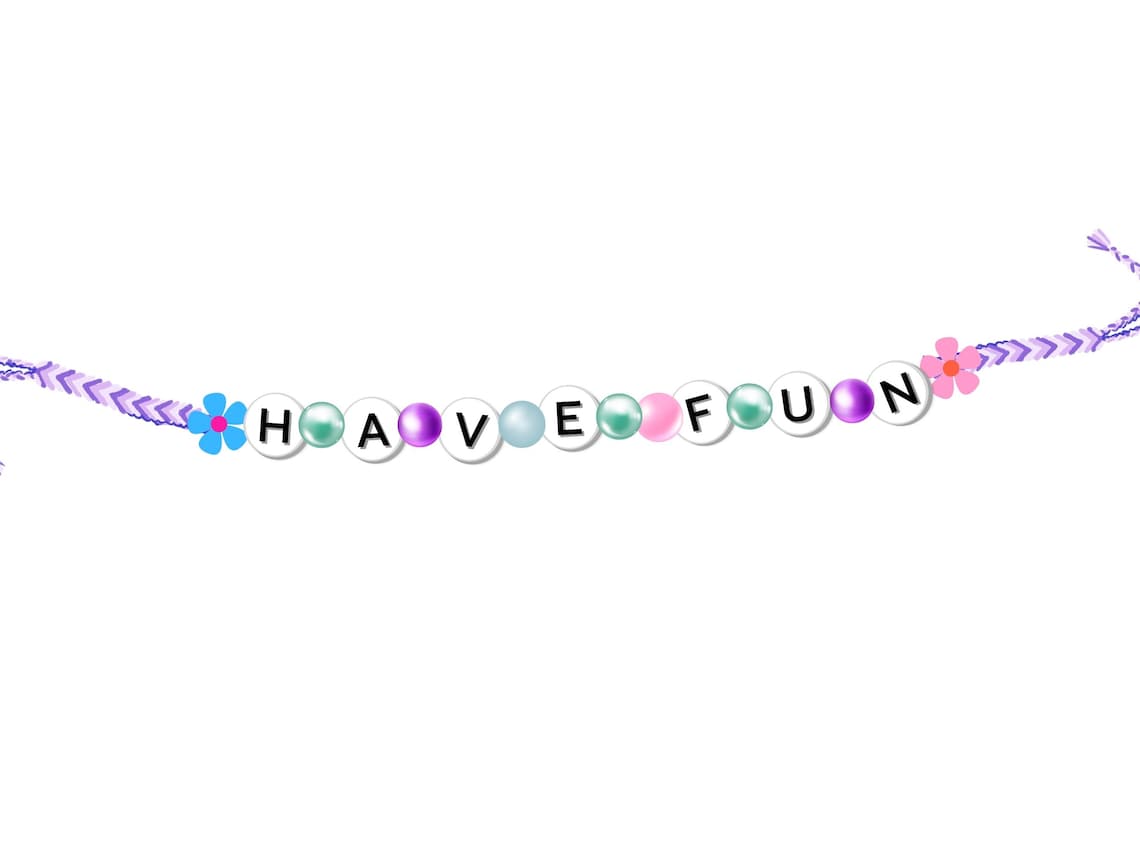 Friendship Bracelet Bulletin Board Kit Alphabet Beads Classroom ...