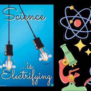 Printable Wall Art-science is Electrifying-inspirational Poster ...