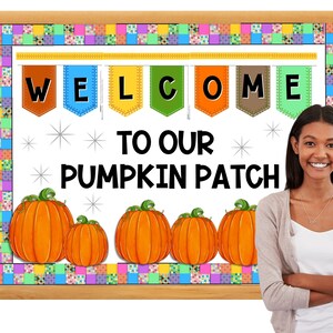 Fall Pumpkin Patch Bulletin Board Kit: Classroom Door Decor (digital ...