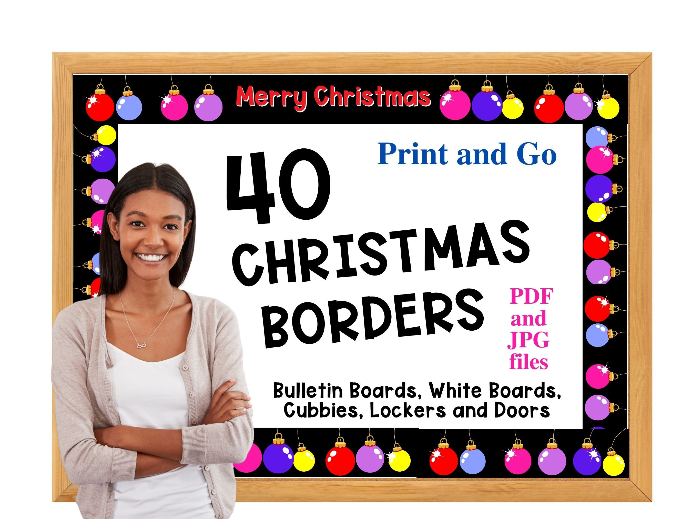Printable Christmas Borders For Bulletin Boards