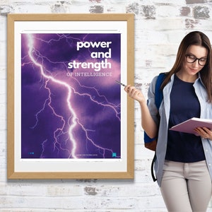 Printable Wall Art-power and Strength Inspirational Poster- Classroom ...