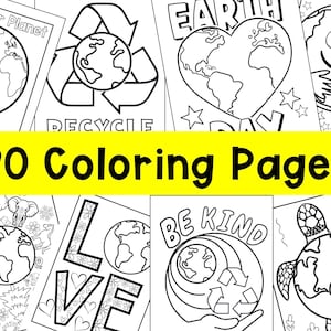 Earth Day Coloring Pages: Recycling Printables (20 Pages) (PDF Files ...