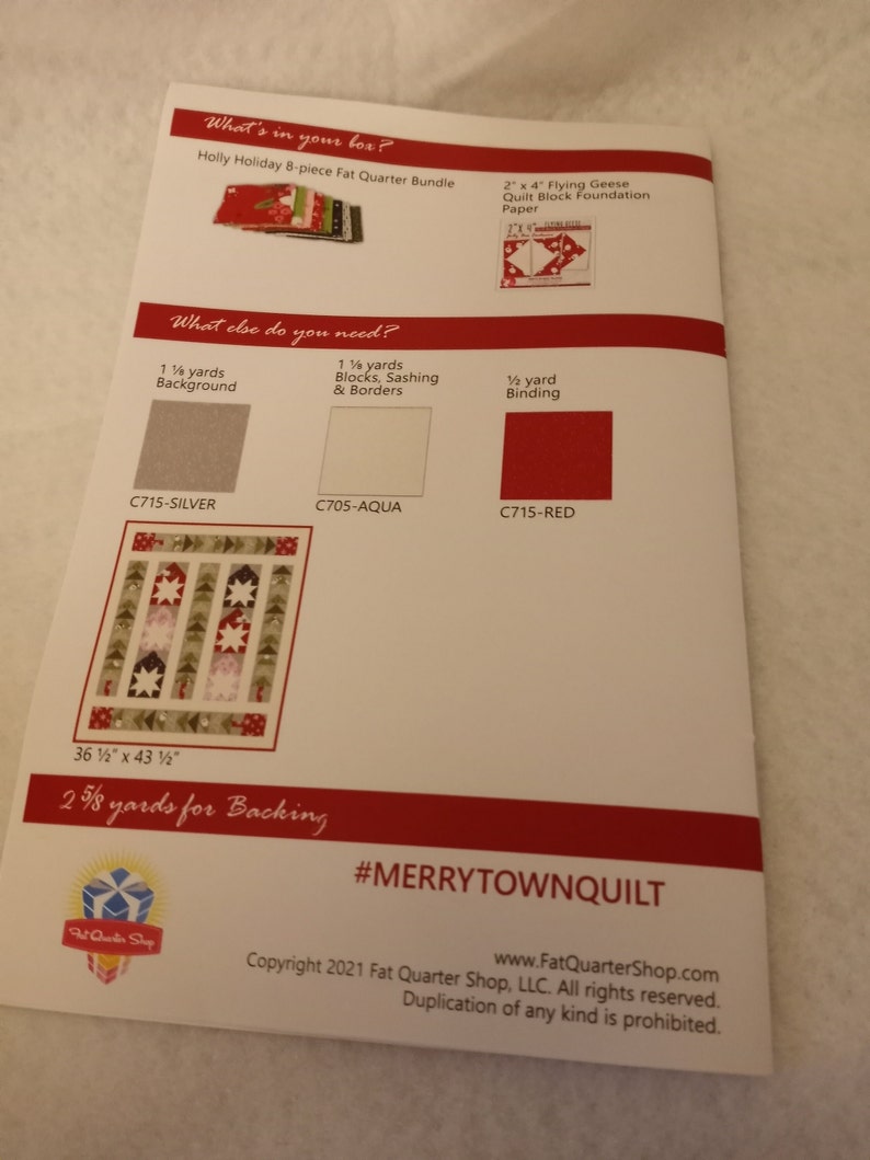 Its Sew Emma Merry Town Quilt Pattern With Flying Geese Quilt - Etsy