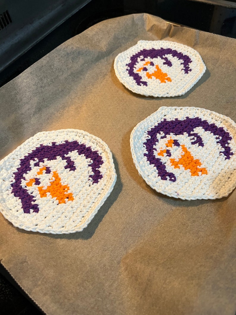 GHOST Crochet Cookie Coaster Pattern | PDF PATTERN Only | Pillsbury ...