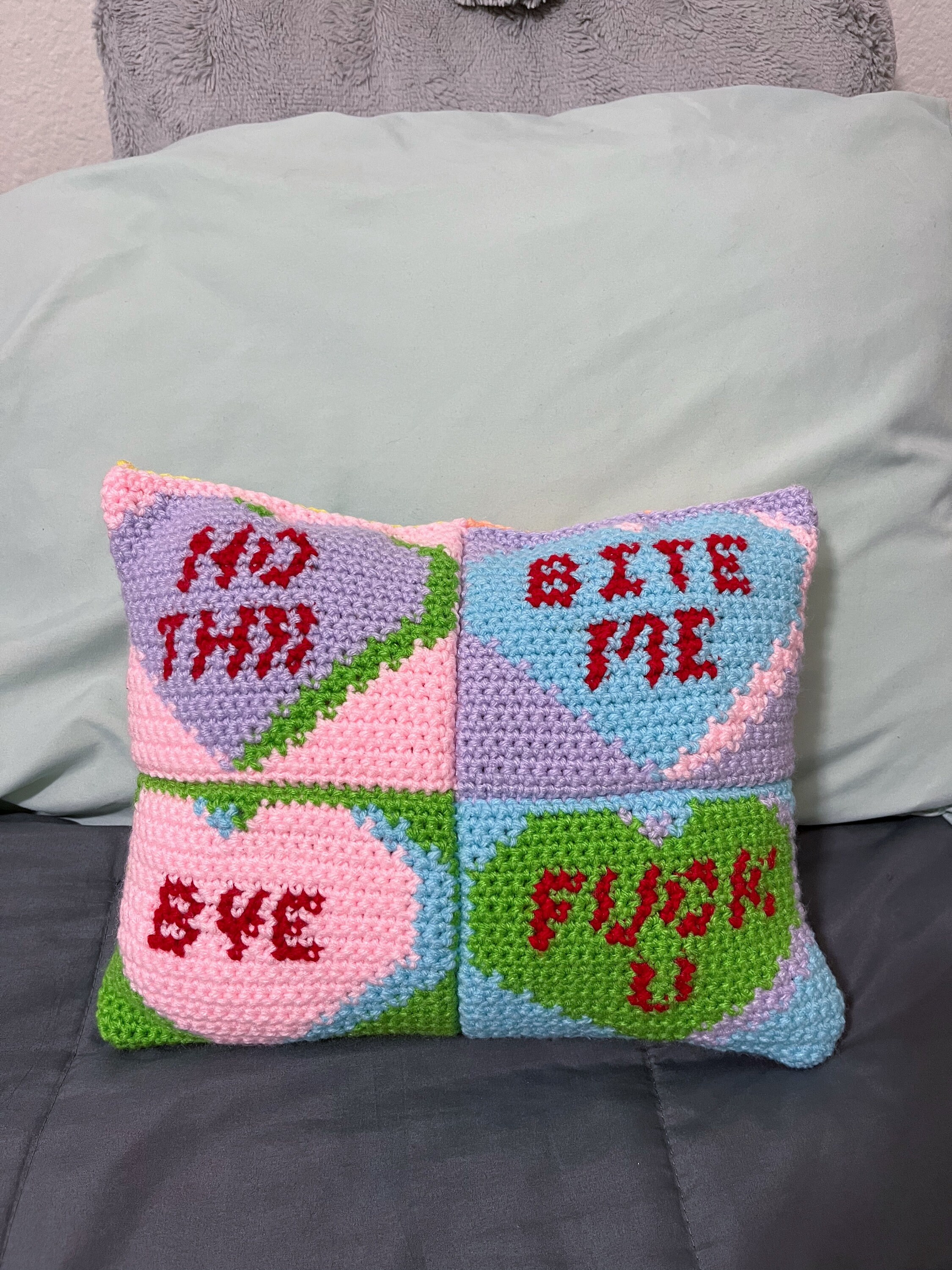 Anti-love Candy Conversation Hearts Pattern PDF Download | Crochet ...