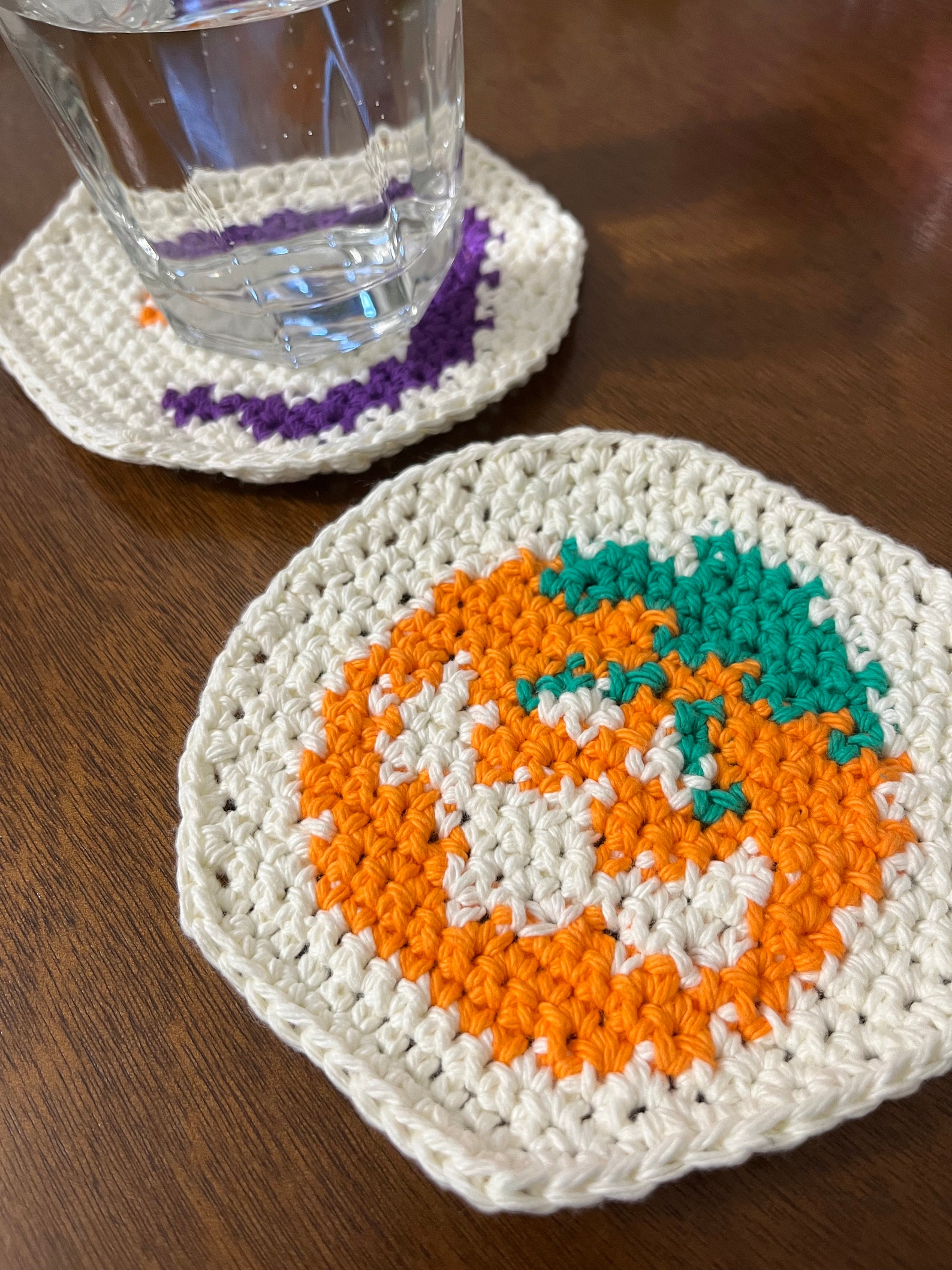 PUMPKIN Crochet Cookie Coaster Pattern | PDF Pattern | Pillsbury ...