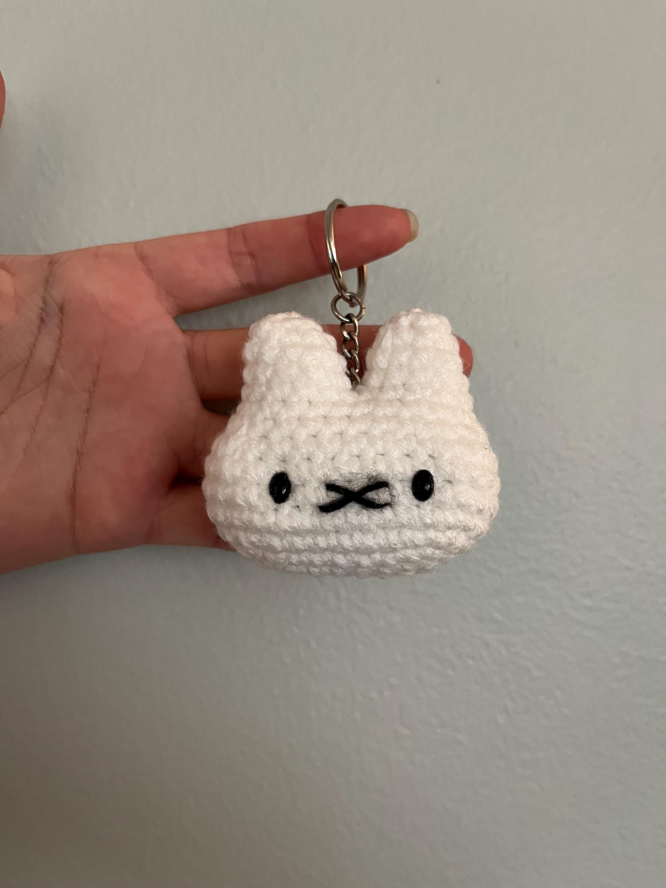 Miffy Crochet Keychain | Amigurumi Bunny Keychain Bag Charm Gift ...