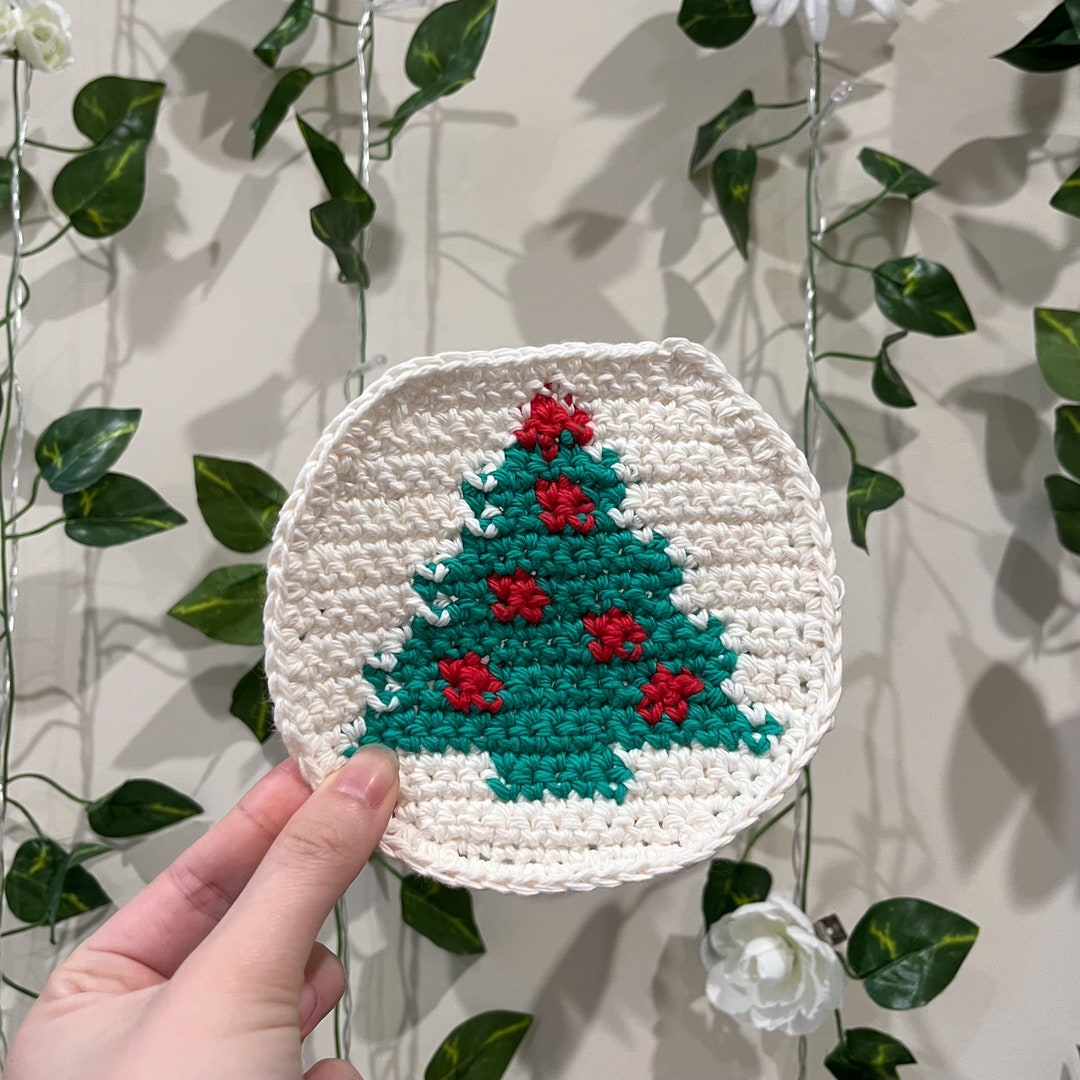 CHRISTMAS TREE Crochet Cookie Coaster Pattern | Pdf PATTERN Only ...