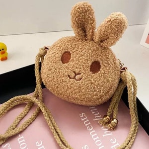 Fluffy Plush Cat Rabbit Bag Children's Kids Girls Handbag Accessories ...