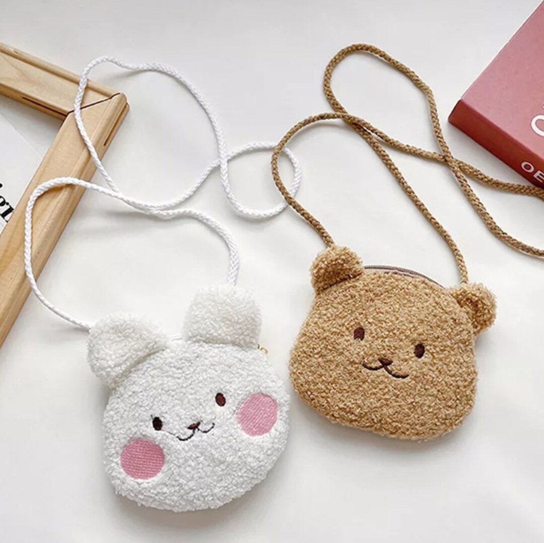 Fluffy Plush Cat Rabbit Bag Children's Kids Girls Handbag Accessories ...