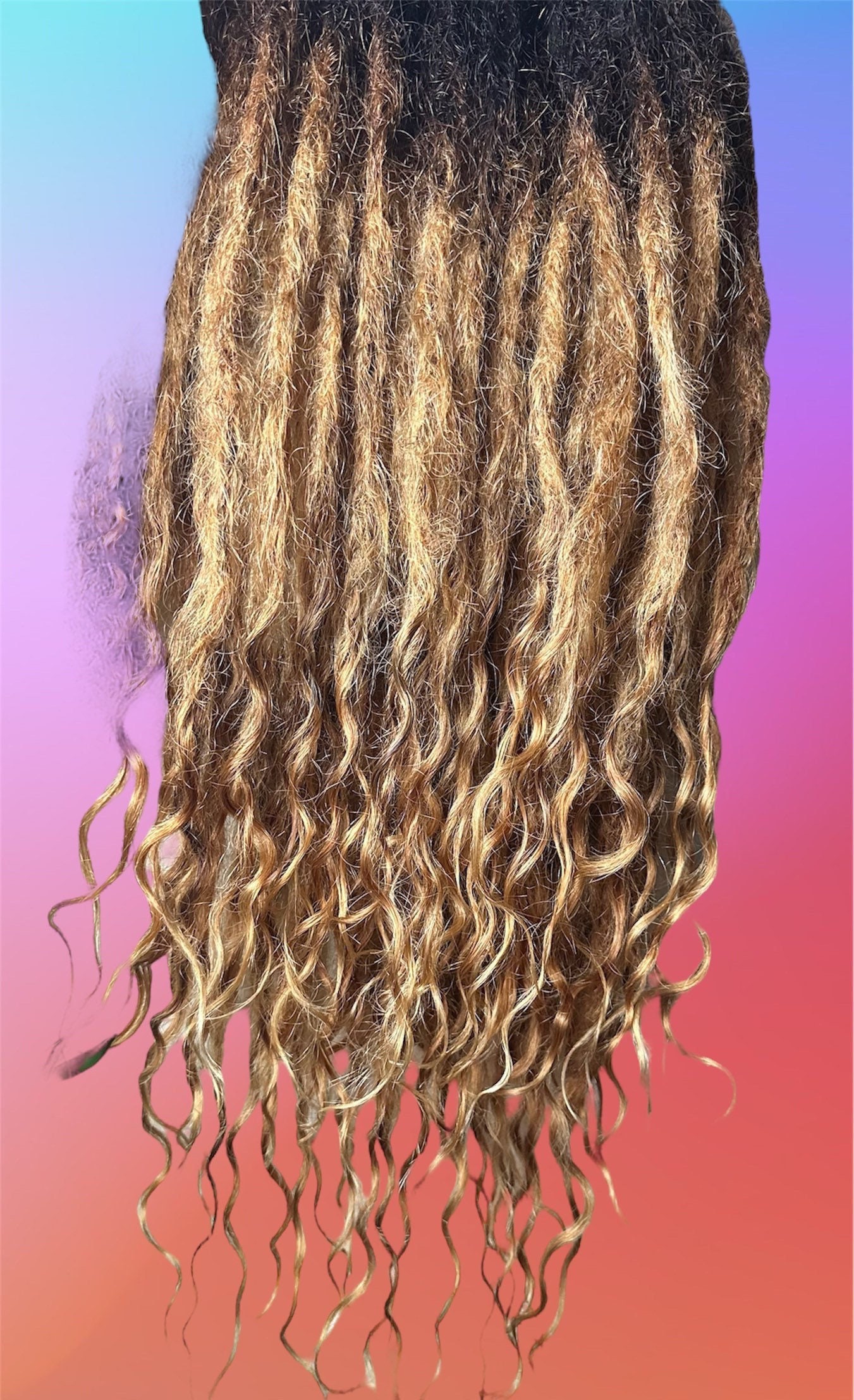 Medium Curly Jade Locs 100% Human Hair - Etsy