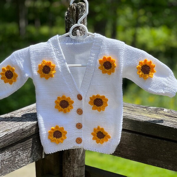 Sunflower Cardigan - Etsy