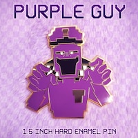 Why He 'ourple Pin | Purple Guy FNAF Inspired Button - Etsy