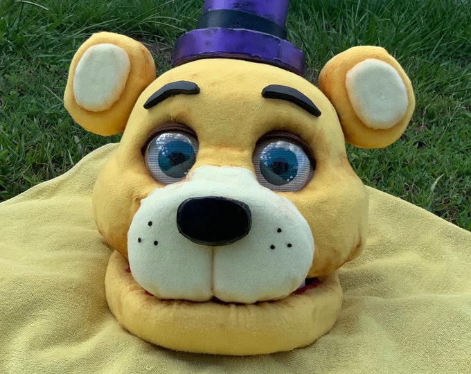 Fredbear / Golden Freddy Cosplay Head Mask | Five Nights at Freddy's - Etsy