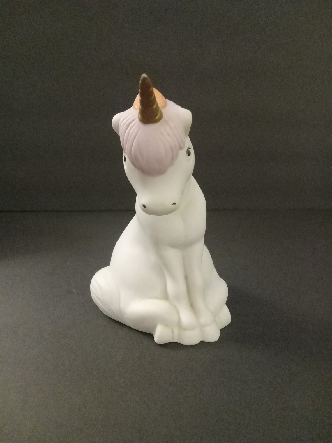 Vintage Ceramic Rainbow Unicorn Figurine - Etsy