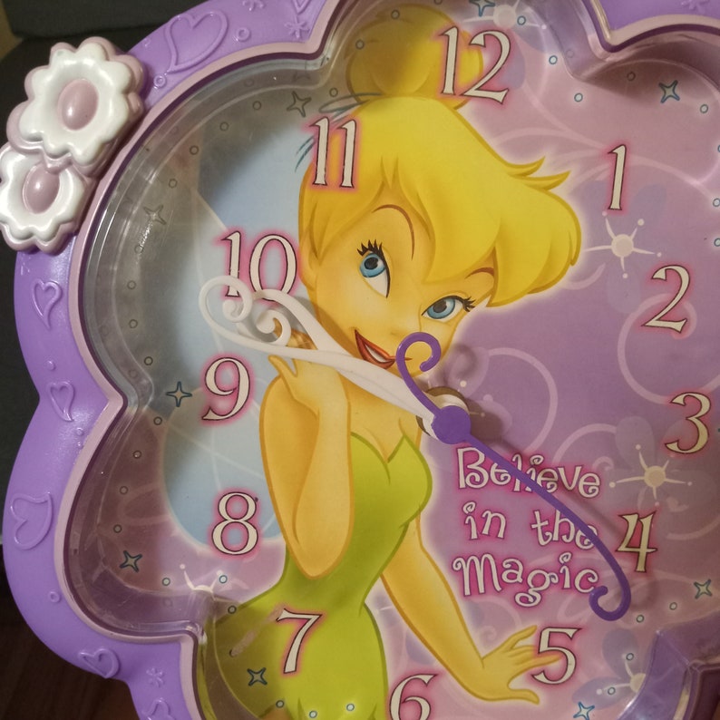 Disney Tinkerbell Clock - Etsy