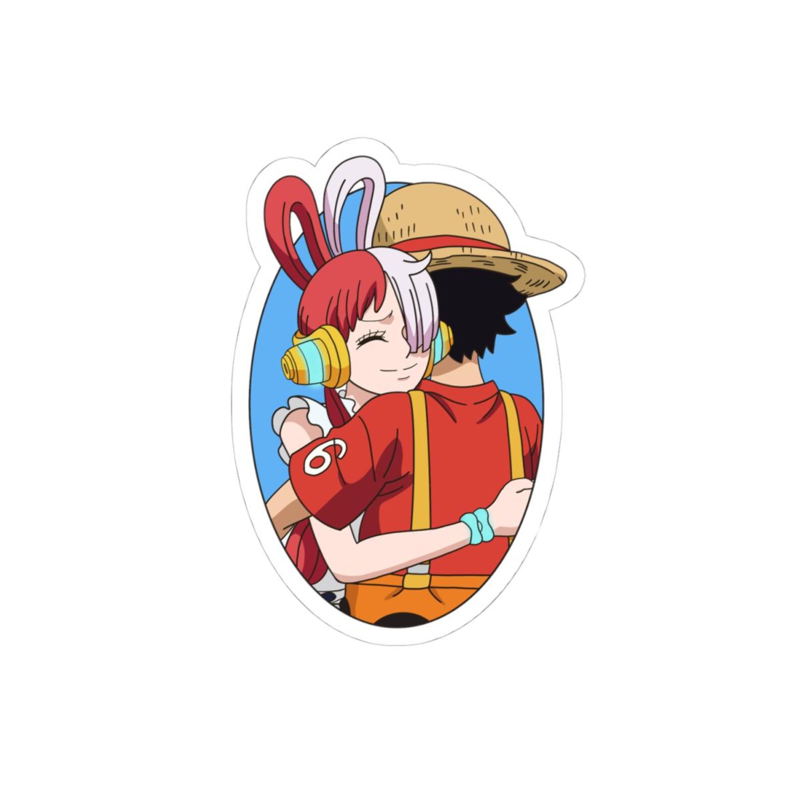 UTA and Luffy Hugging One Piece Red / - Etsy