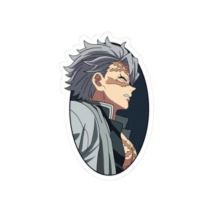 Demon Slayer Sanemi Shinazugawa Hashira Training Arc Kiss-cut Stickers ...
