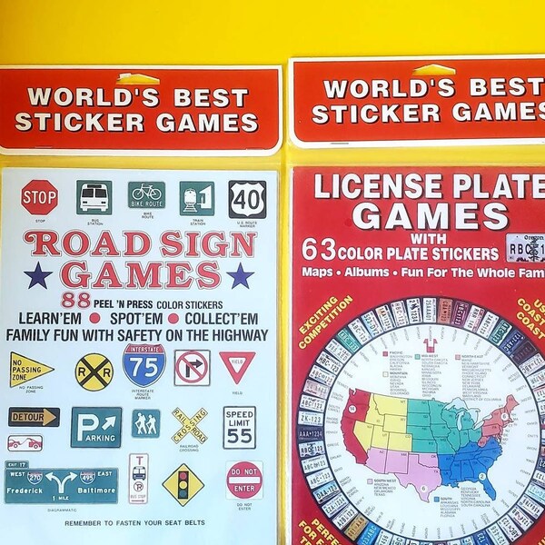 Toy License Plate Sticker - Etsy