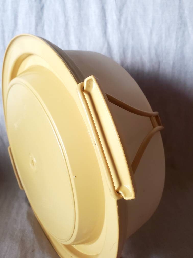 Tupperware Medium Plastic Handled Cake Dessert Carrier, Vintage ...