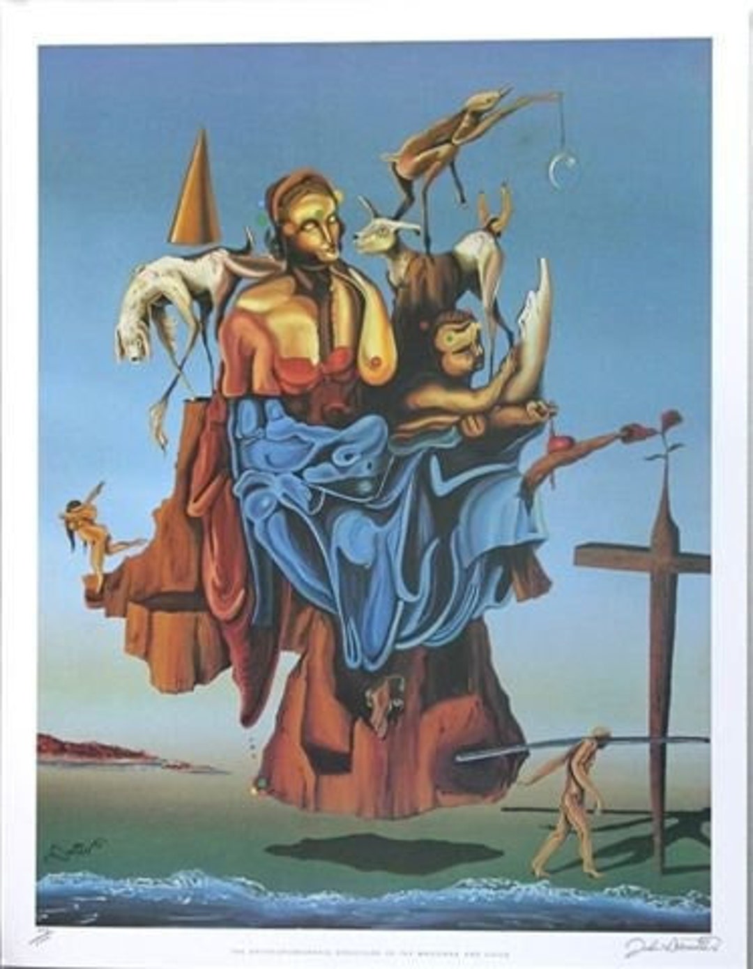 Anthropomorphic Structure of the Madonna and Child Lithographs - Etsy