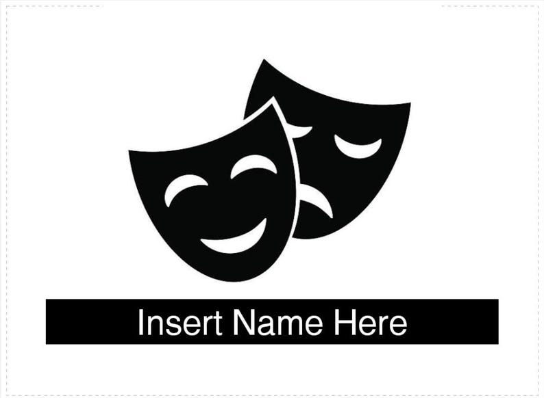 Personalized Drama Stickers 4x3" - Etsy