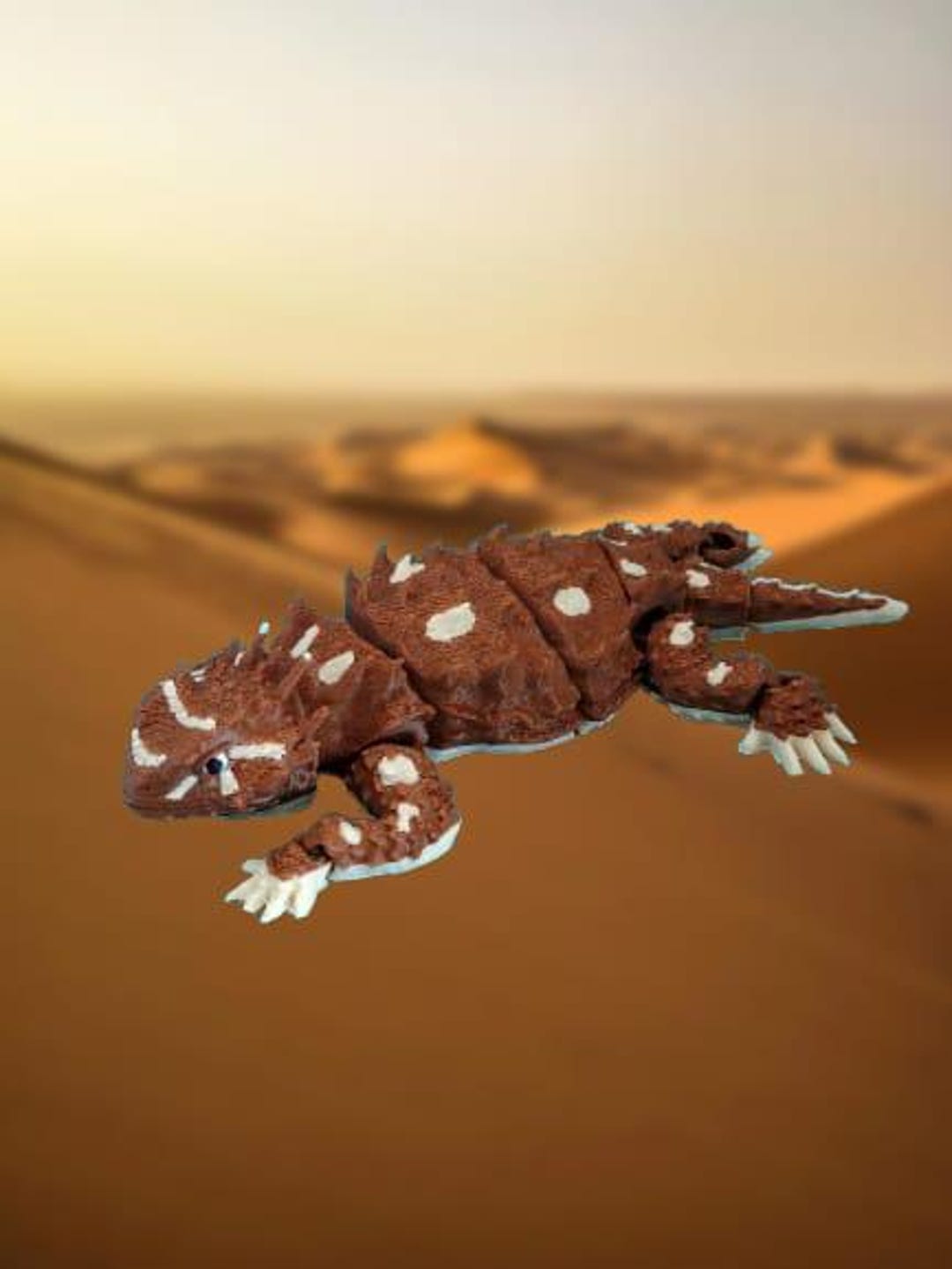 3d Printed Horned Lizard - Etsy