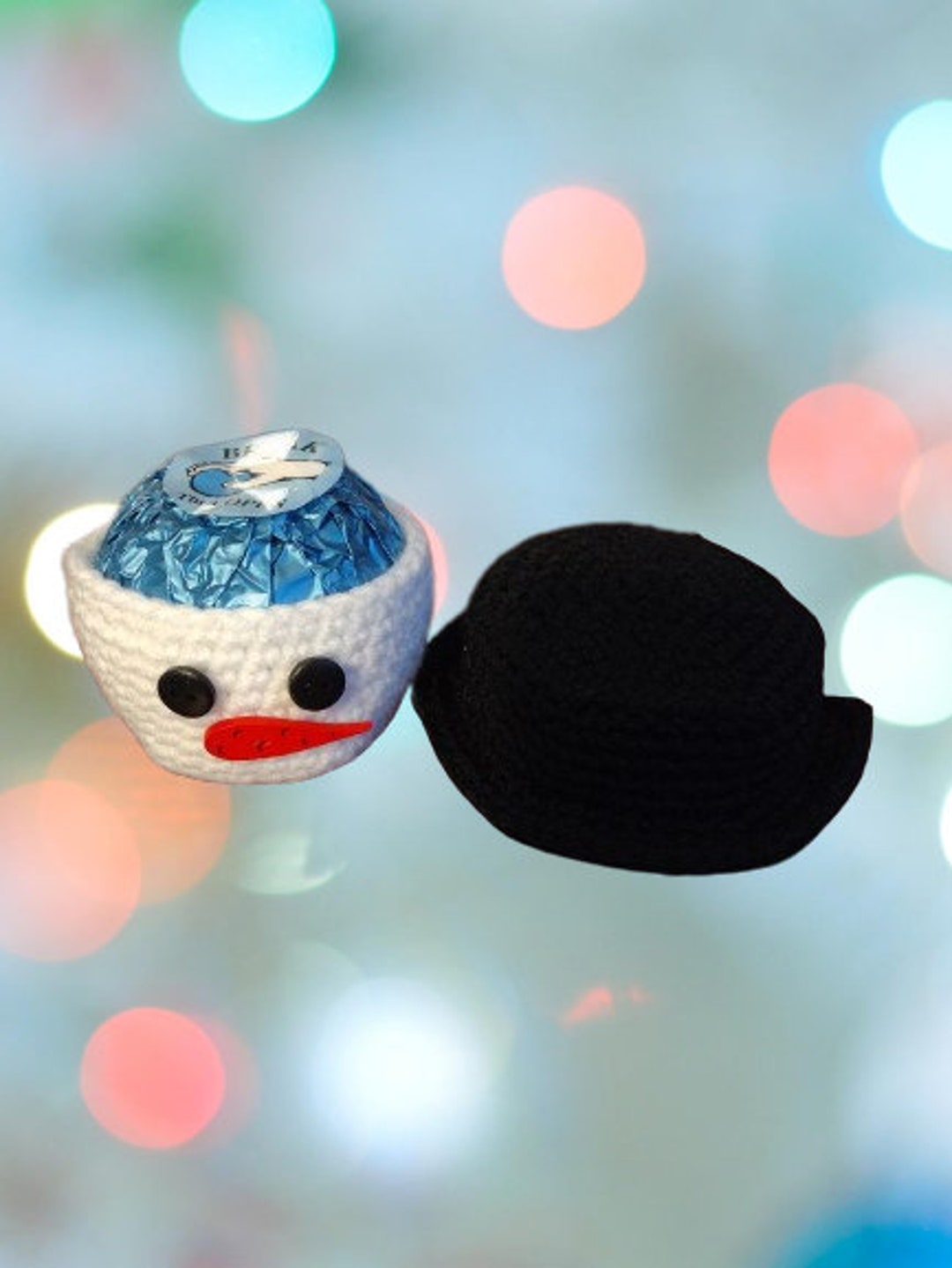 Snowman Chocolate Orange Cover Crochet Pattern - Etsy