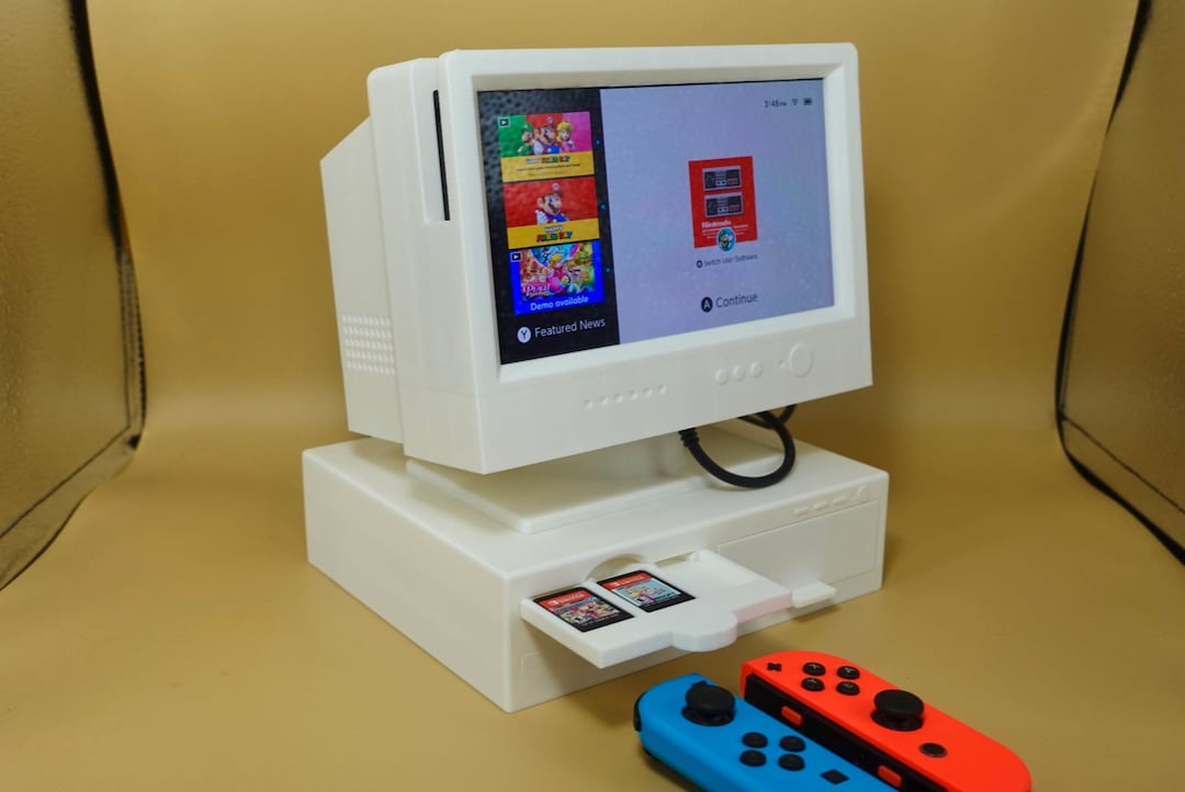 Retro Computer Desktop Holder for Nintendo Switch - Etsy