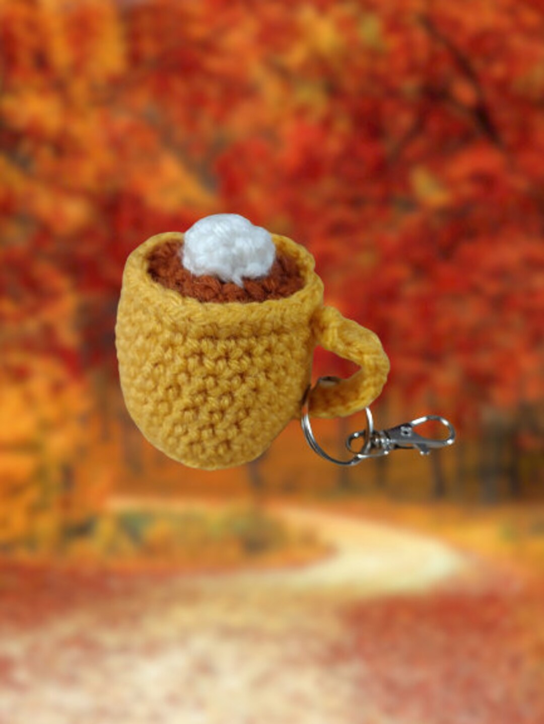 Pumpkin Spice Latte Keychain Mug Pattern - Etsy