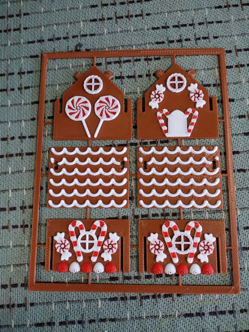 Gingerbread House Kit Card Commercial Use License STL File - Etsy