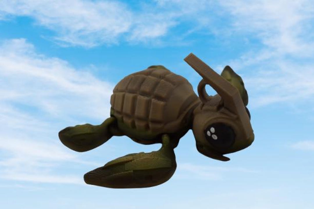 Articulated Grenade Turtle Fidget - Etsy