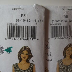 Butterick 5655 Dress Top Pants Sewing Pattern - Etsy