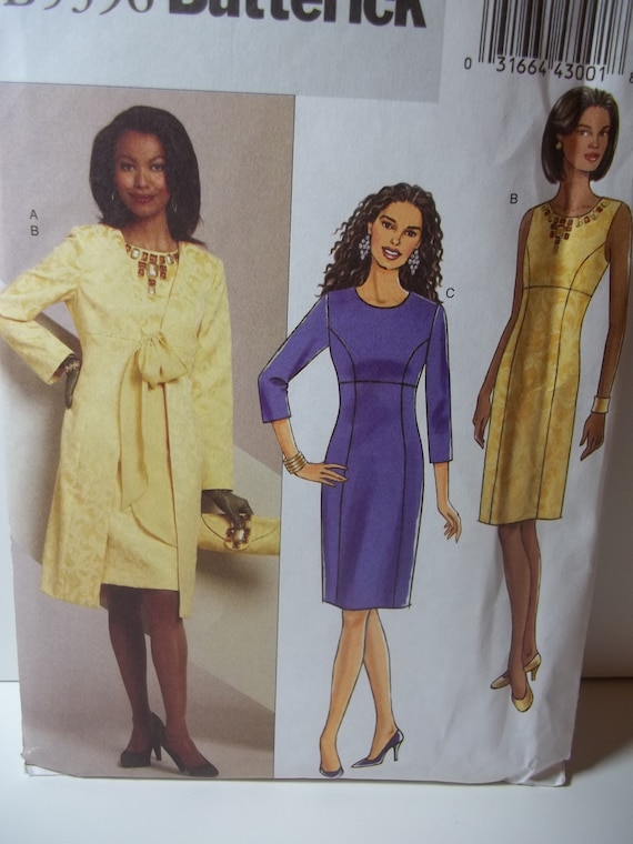 Butterick 5396 Dress Coat Sewing Pattern Women's - Etsy