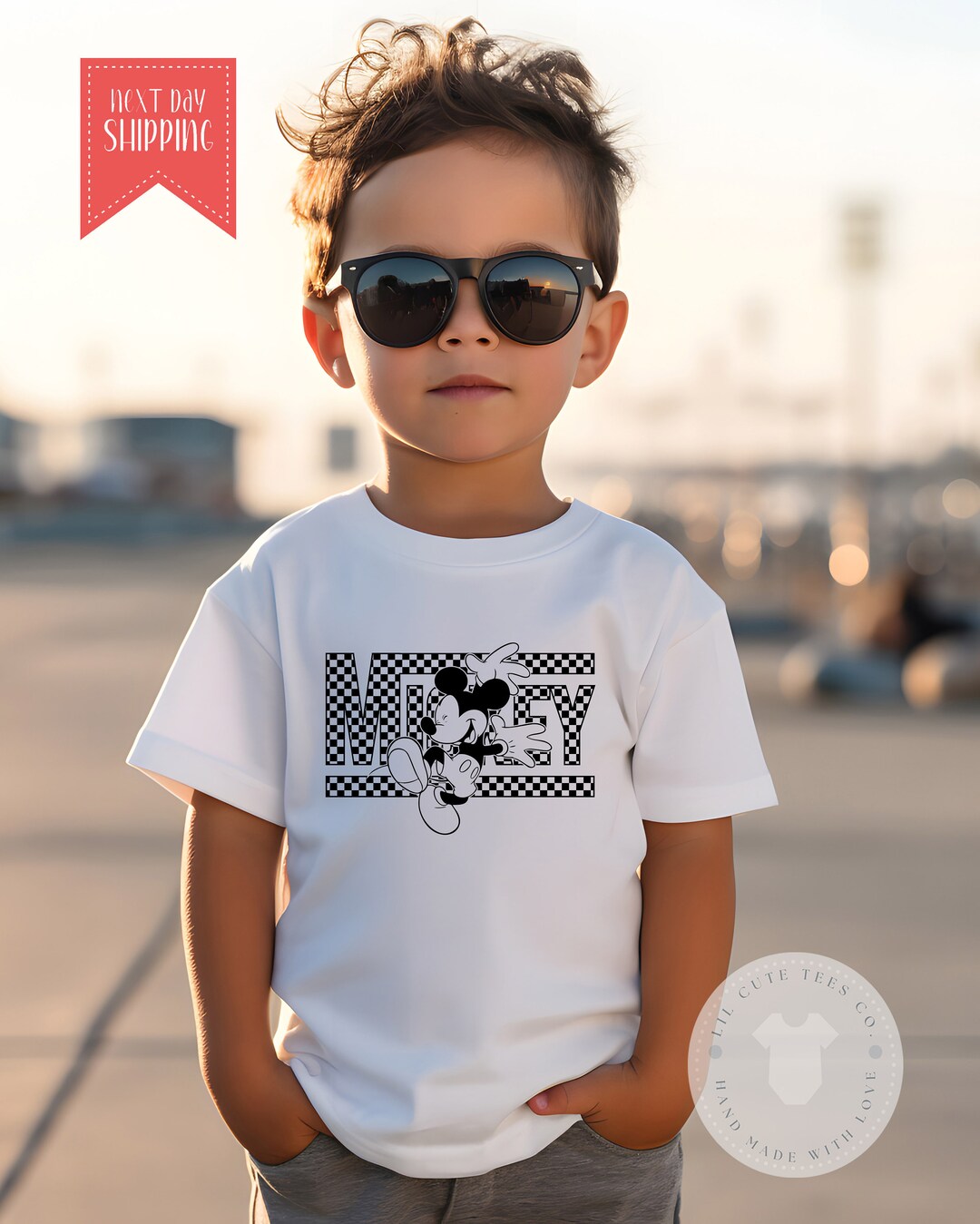 Mickey Mouse Checkered Tee: Retro Cartoon Shirt - Etsy