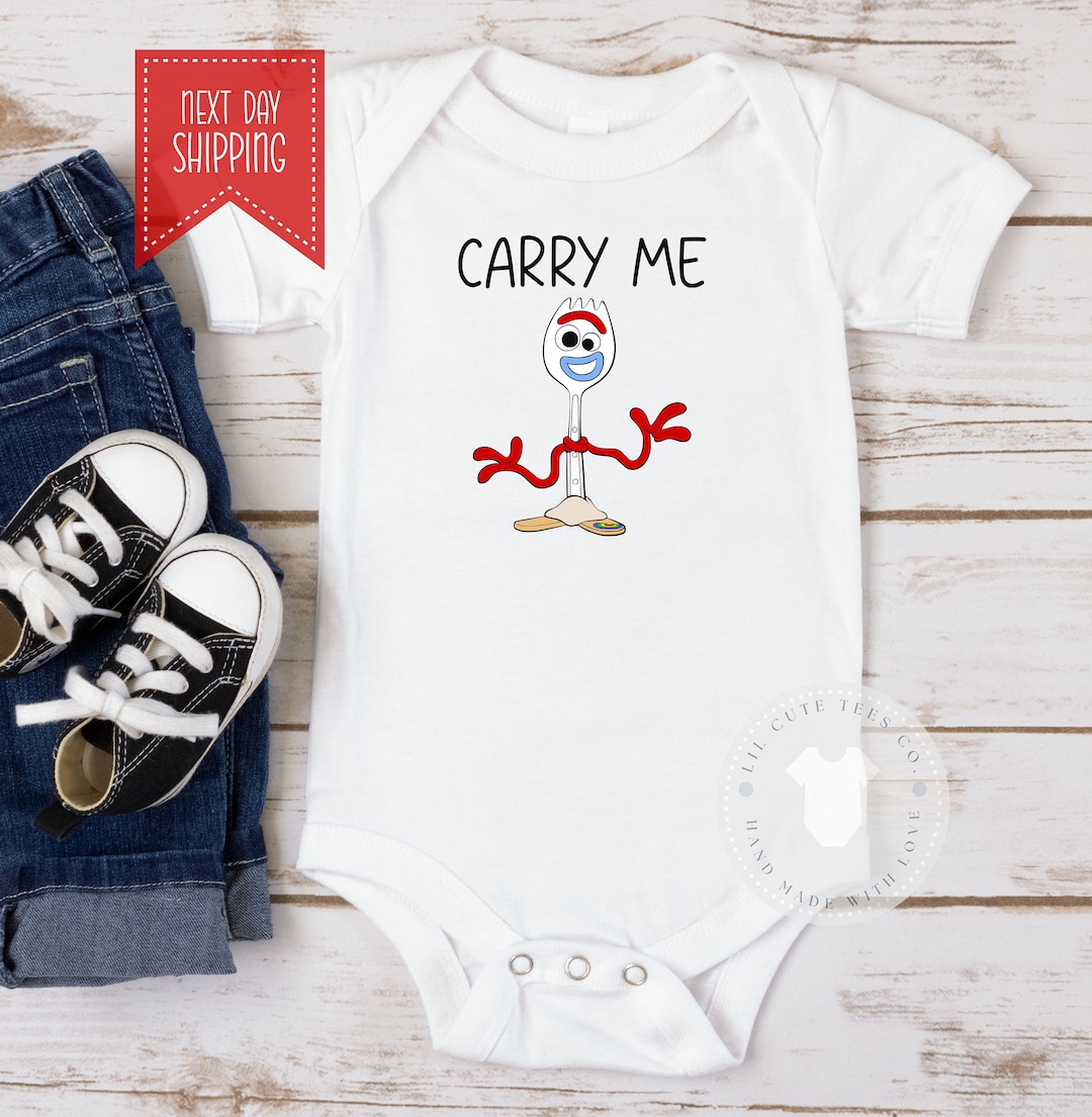 Forky Toy Story Baby Bodysuit: "carry Me" Graphic - Etsy