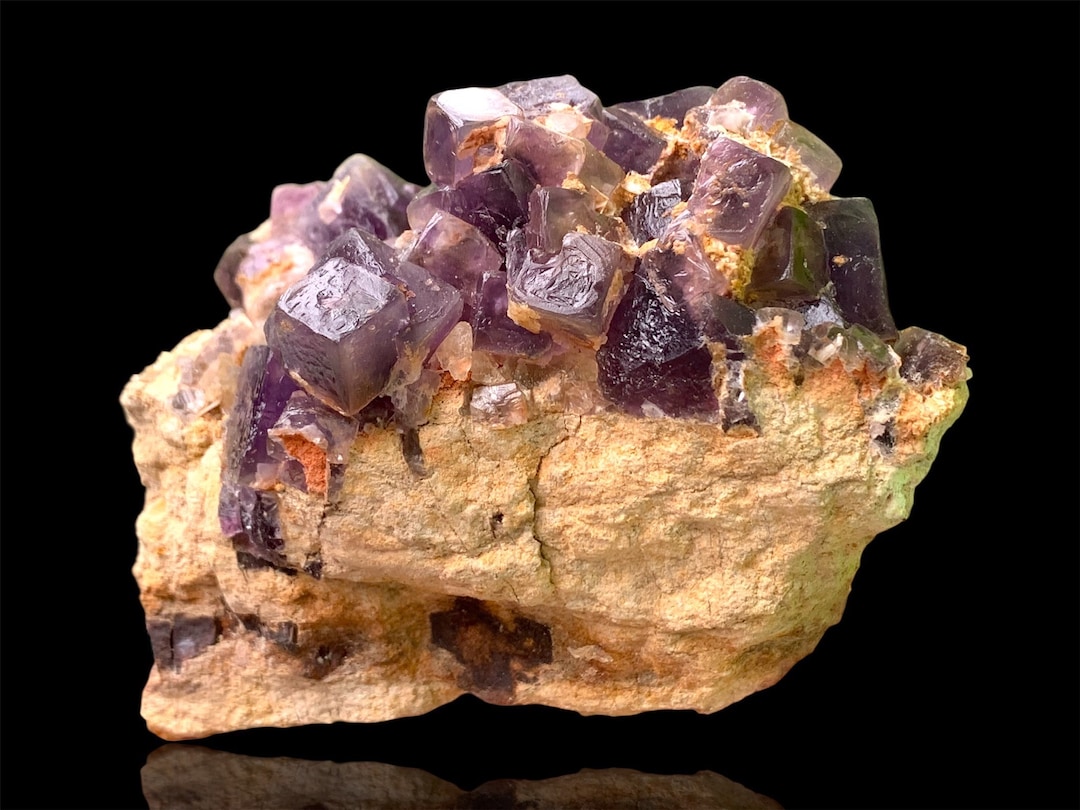 Color Change Purple Cubic Fluorite Combine With Stellar Beam - Etsy