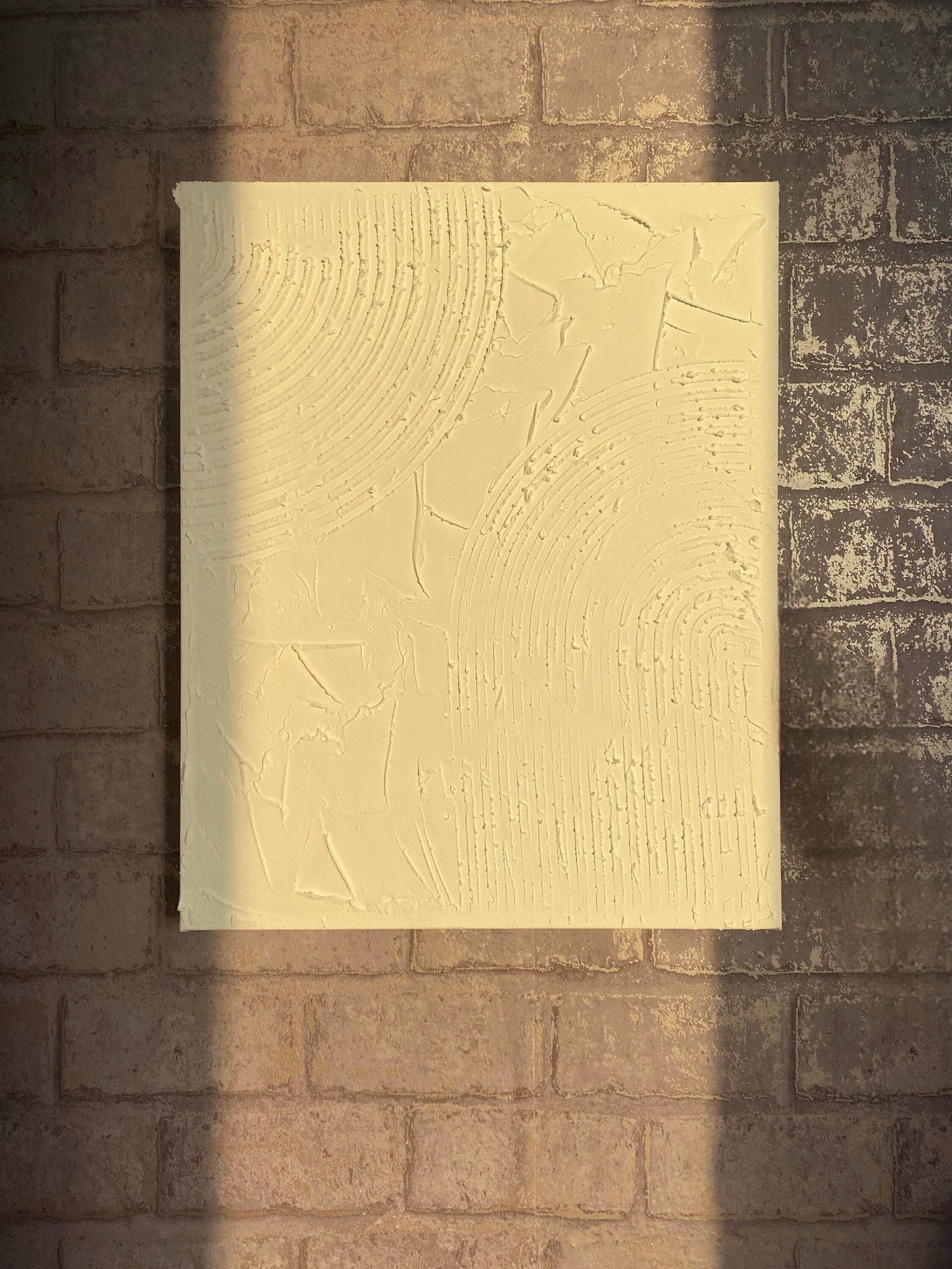DEMI ARCH ⎮ Custom Textured Wall Art, Modern Minimalist Plaster ...