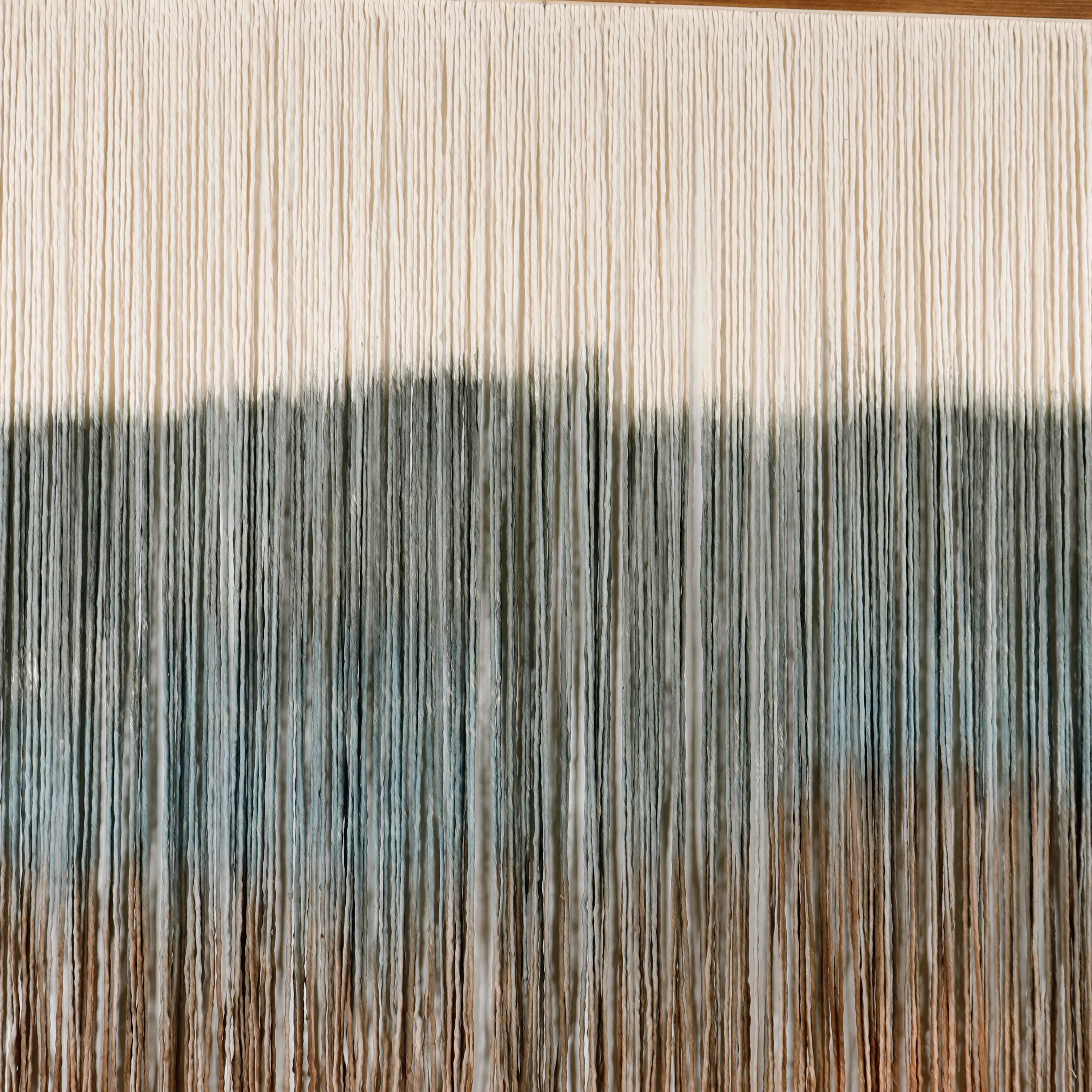 Large Macrame Wall Hanging: Dip Dye Coastal Fiber Art - Etsy