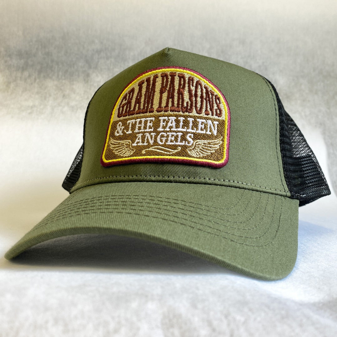Gram Parsons Hat Retro Embroidered Patch Trucker Baseball Cap - Cool ...