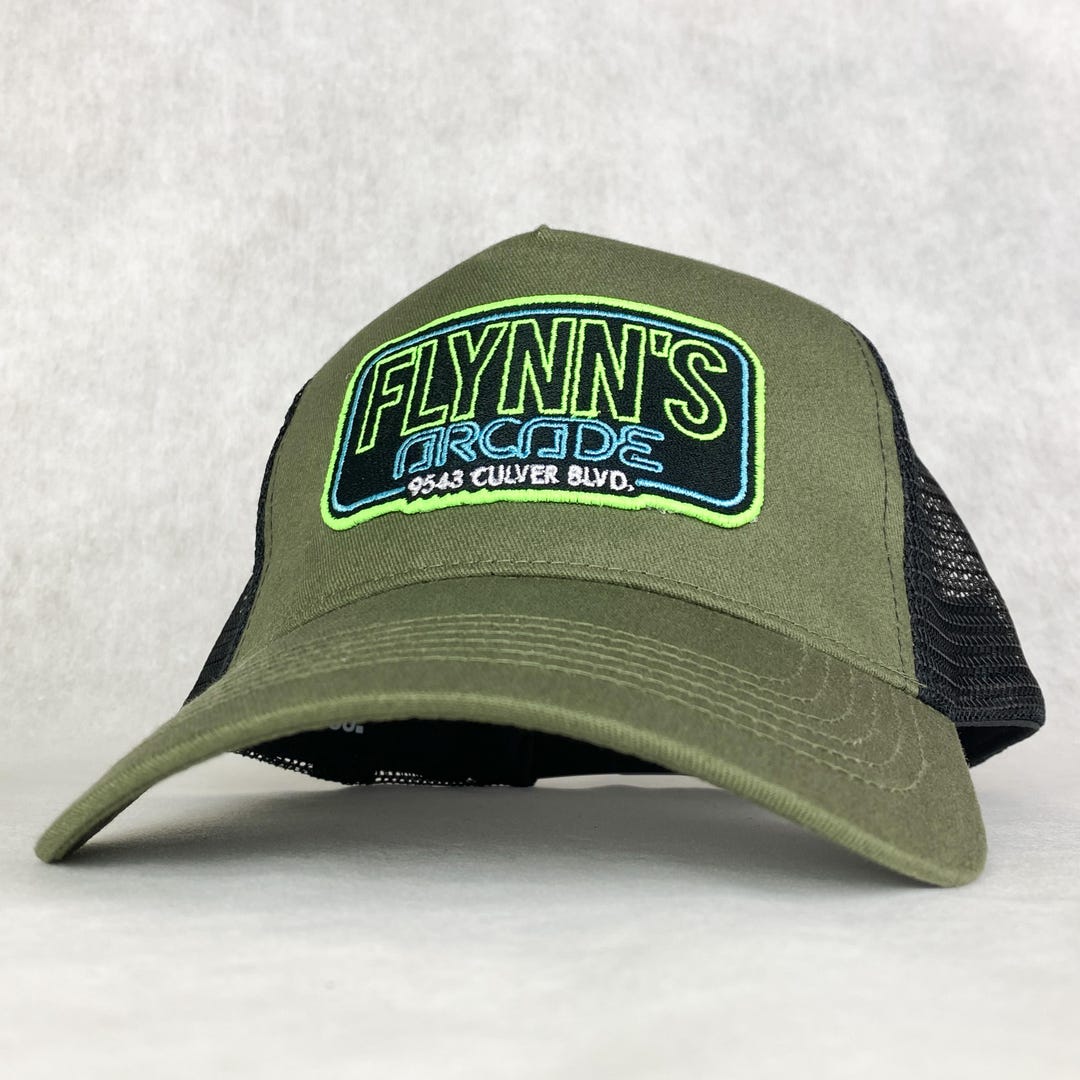 Flynn's Arcade Retro 80s Trucker Hat Cap With Embroidered Patch ...