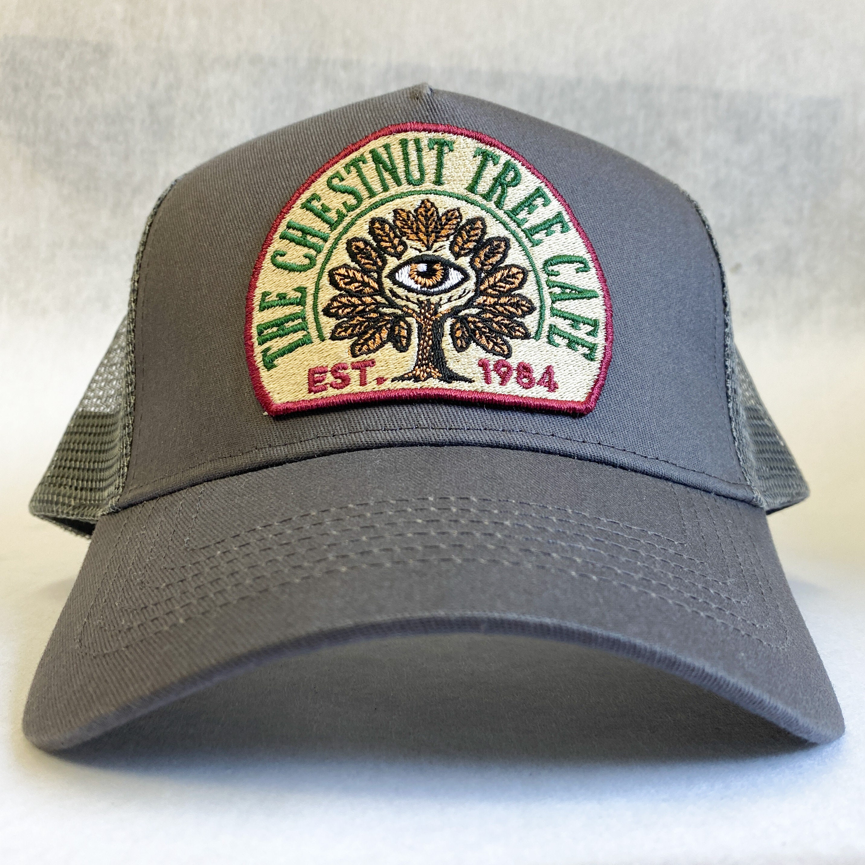 Chestnut Tree Cafe Hat: 1984 Orwell Embroidered Patch Trucker Cap - Etsy
