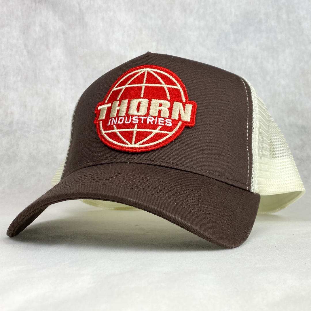 Thorn Industries Hat: Embroidered Retro Trucker Cap - Brown - Etsy