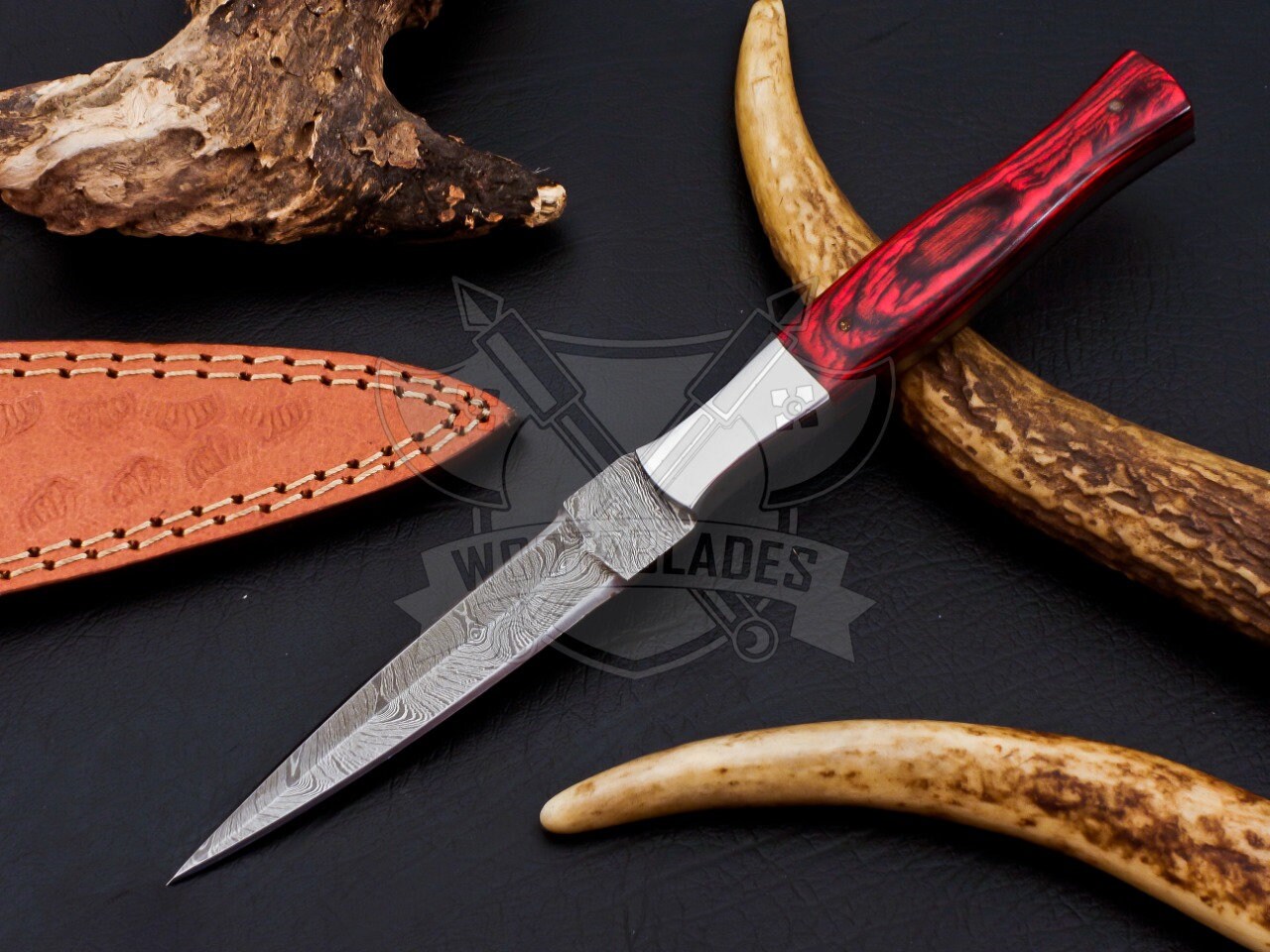 Personalized Custom Handmade Damascus Steel Boot Knife Camping - Etsy