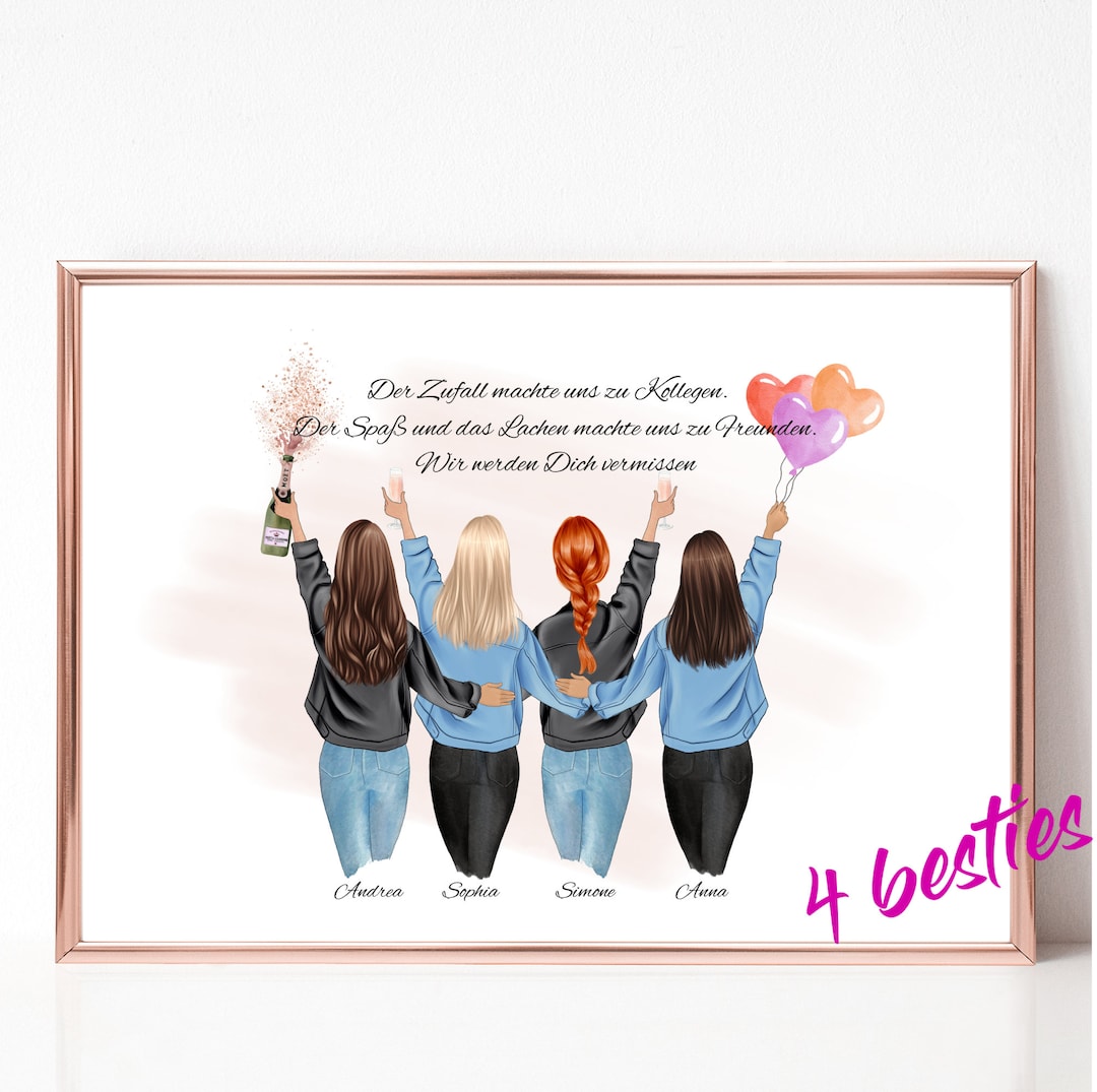 Abschiedsgeschenk Kollegin Bild personalisiert Abschiedsgeschenk ...