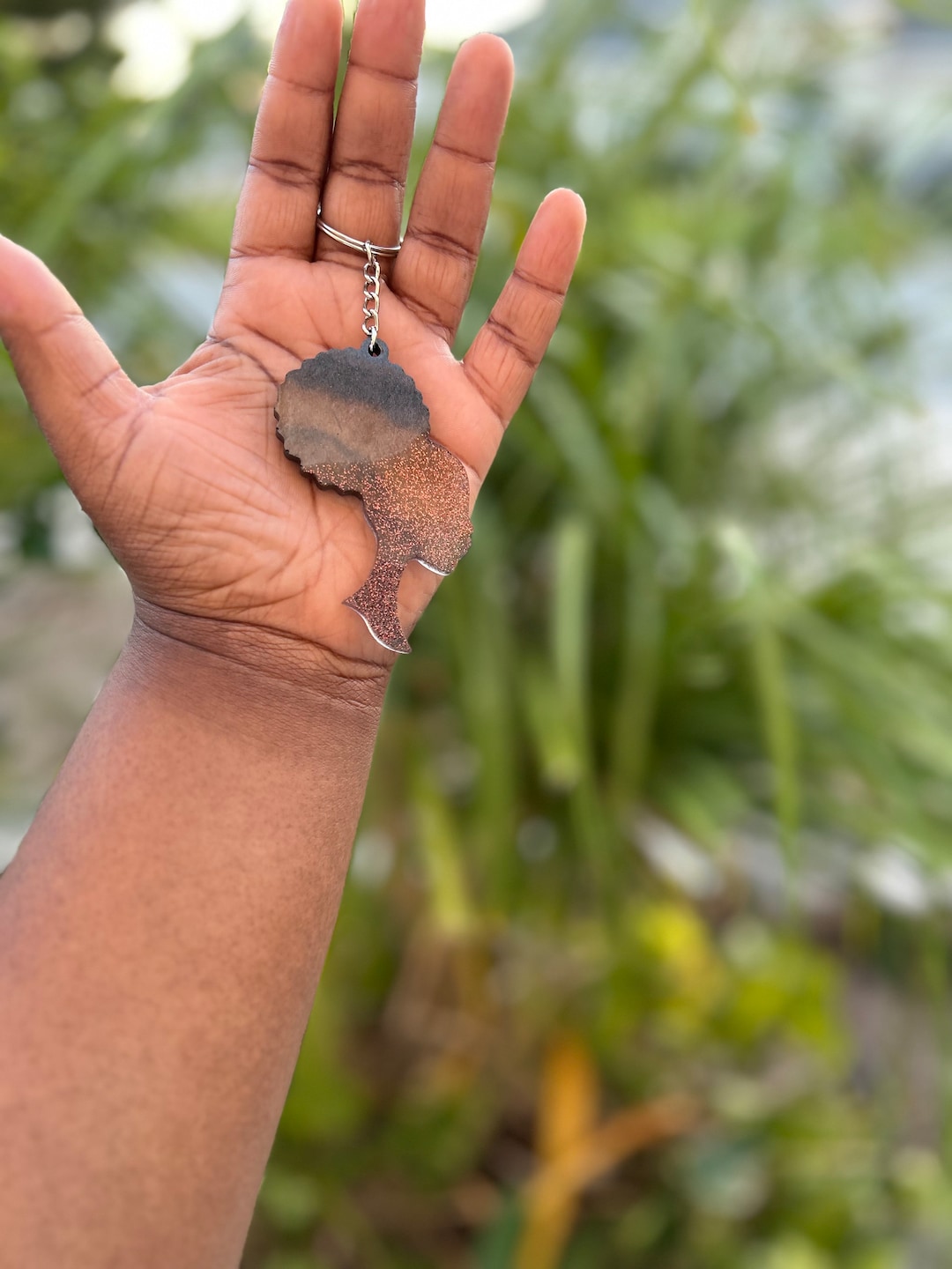 Afro Keychain - Etsy